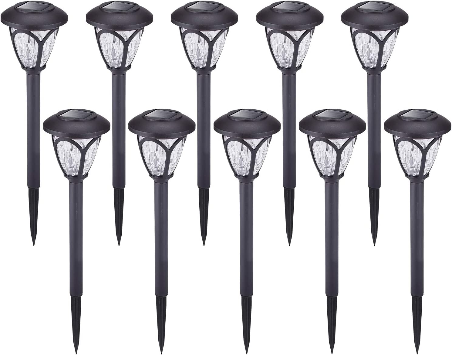 Solar Lights Outdoor, 10 Pack Solar Pathway Lights, Solar Powered ...