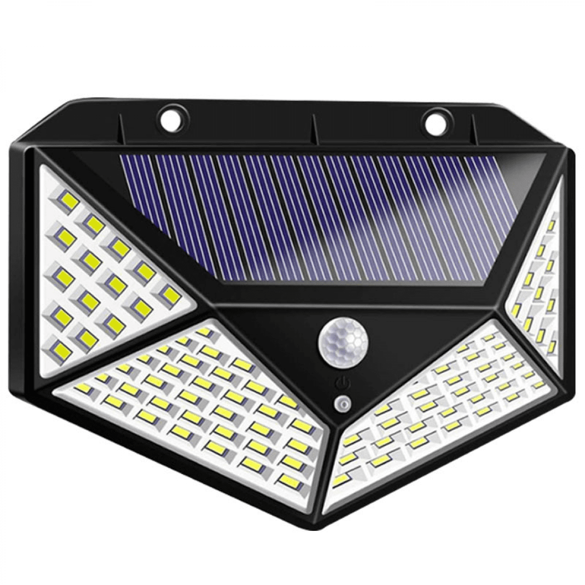 Solar Lights Outdoor 100 LED with Lights Reflector and 3 Lighting Modes ...