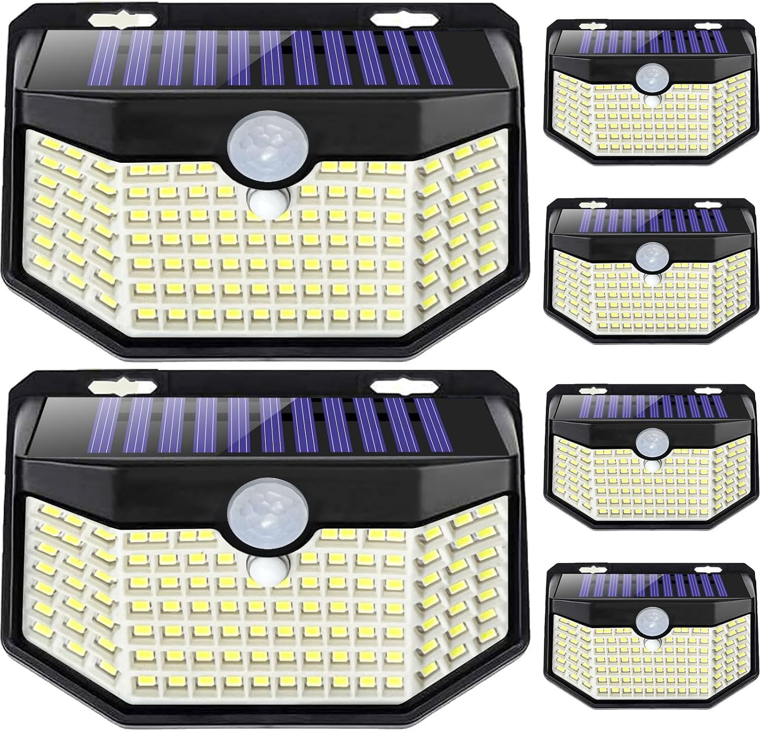Solar Lights Outdoor 120 LED with Lights Reflector and 3 Lighting Modes ...