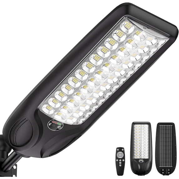 Solar Lights Outdoor, 12000W 3 Color Solar Street Light, Commercial ...