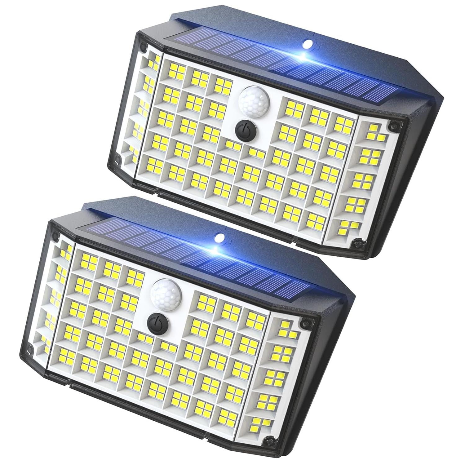 Solar Lights Outdoor 176 LED with Lights Reflector, Motion Sensor ...
