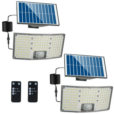 Claoner Solar Lights Outdoor, 106 LED 3000LM Solar Powered Motion Sensor Flood Lights with ...