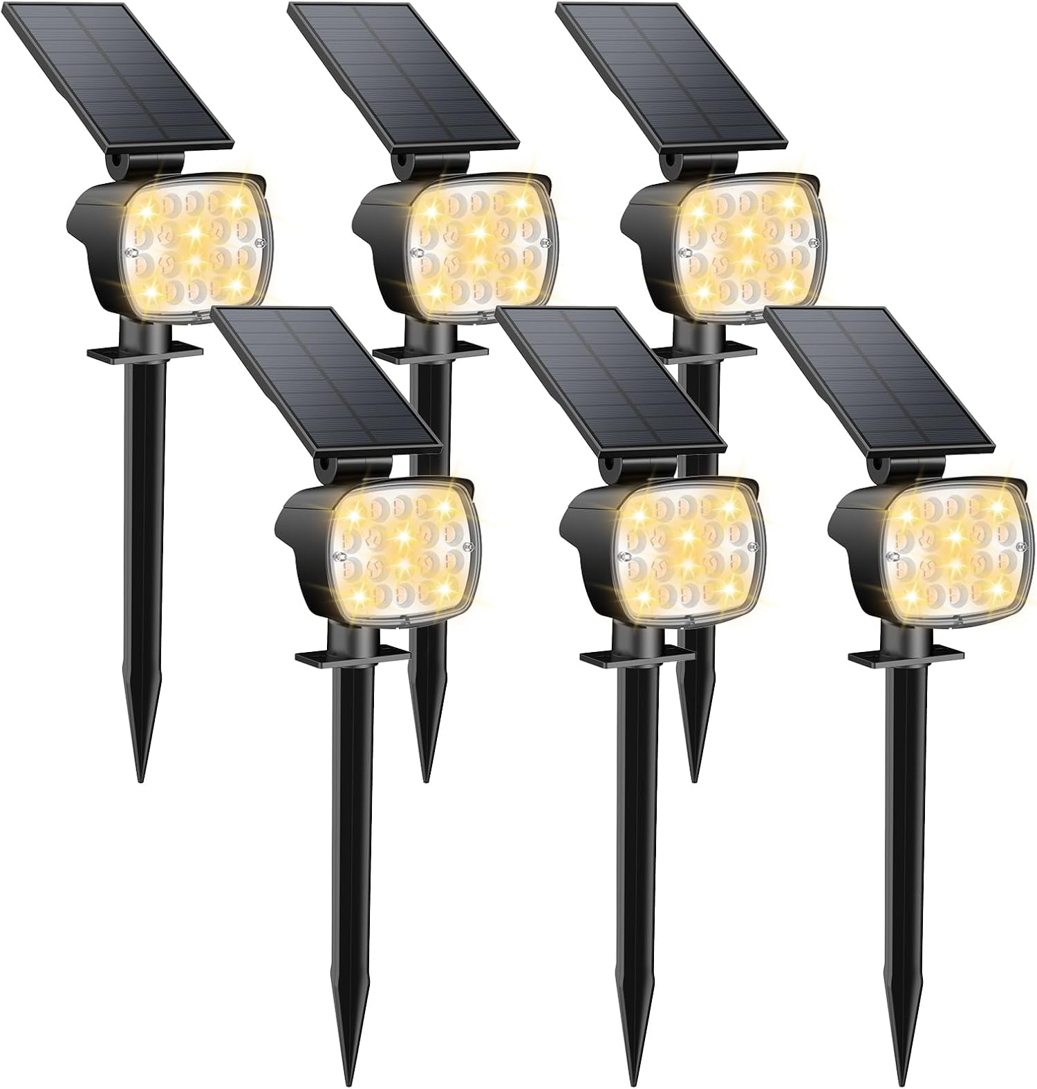 Solar Lights Outdoor - 2025 3 Level Bright Spot Lights Uplights ...