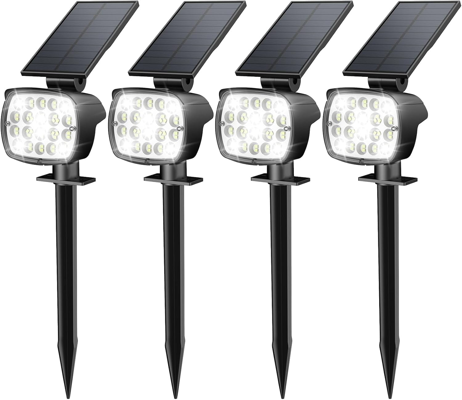 Solar Lights Outdoor - 2025 3 Level Bright Spot Lights Uplights ...