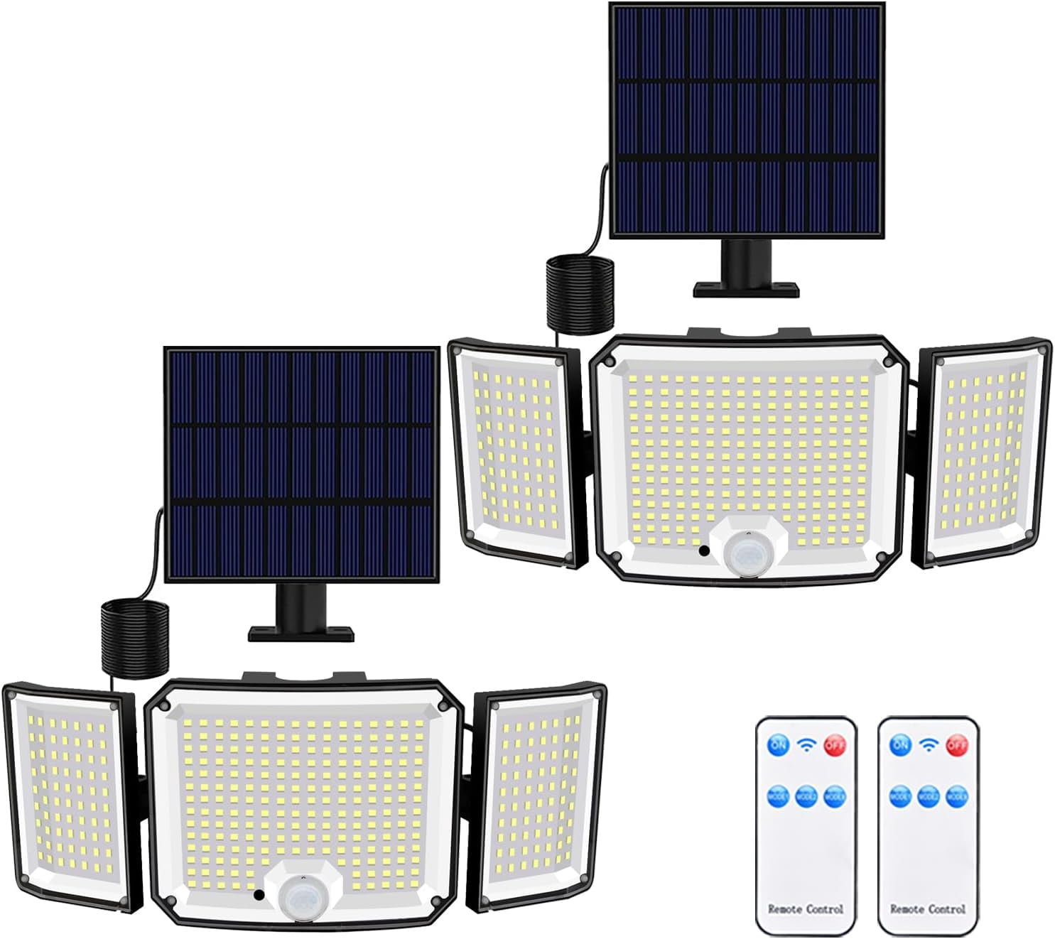 Solar Lights Outdoor, 346 Led Solar Powered Security Light, Ip65 ...
