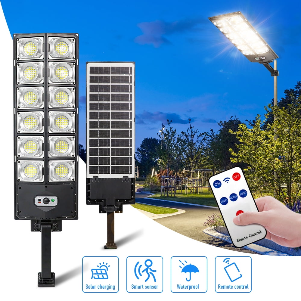 Solar Lights Outdoor - 360 LED Motion Sensor Security Lights with ...