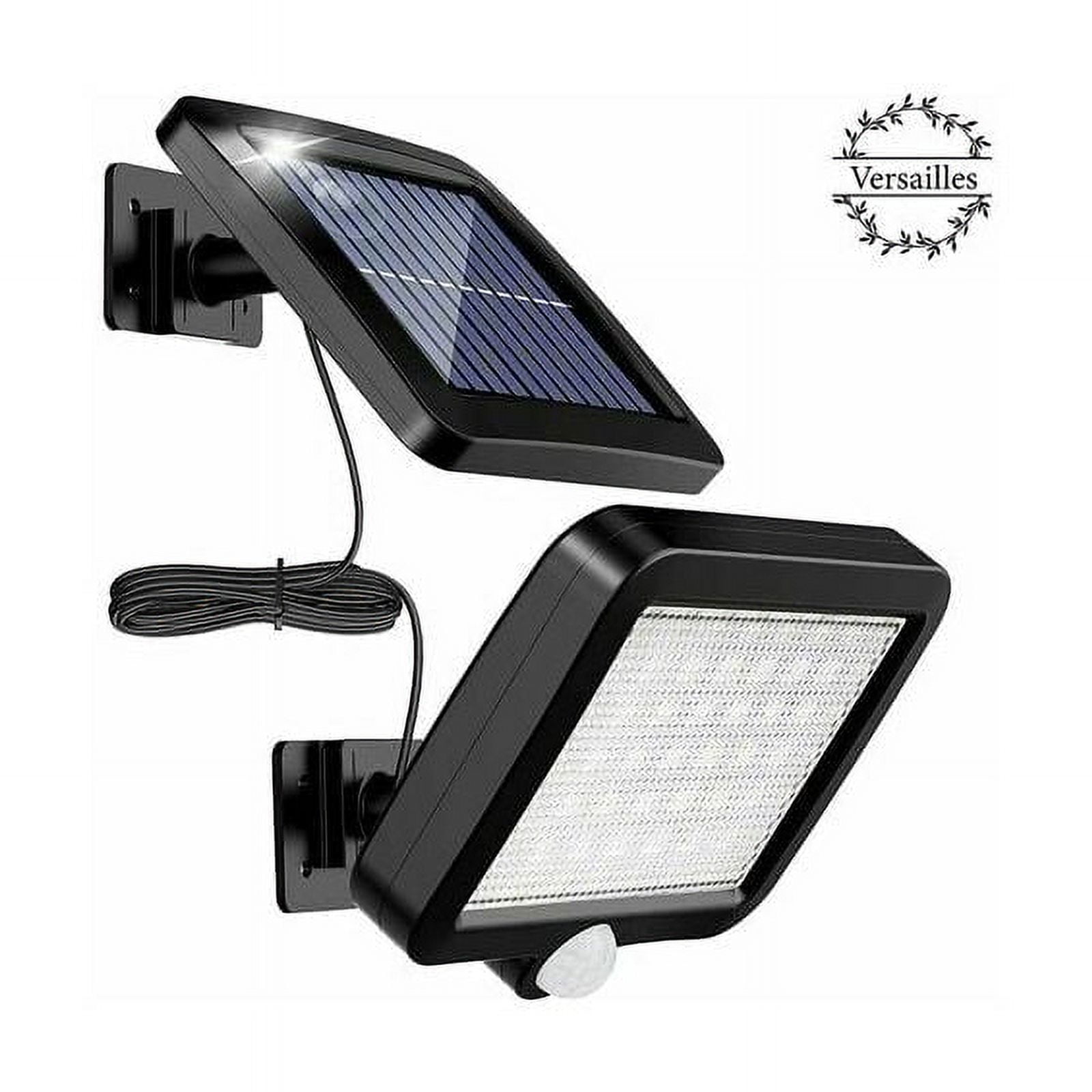 Solar Lights Outdoor, 56 Leds With Separated Solar Panel Design For Patio Yard, Smart Pir Motion ...