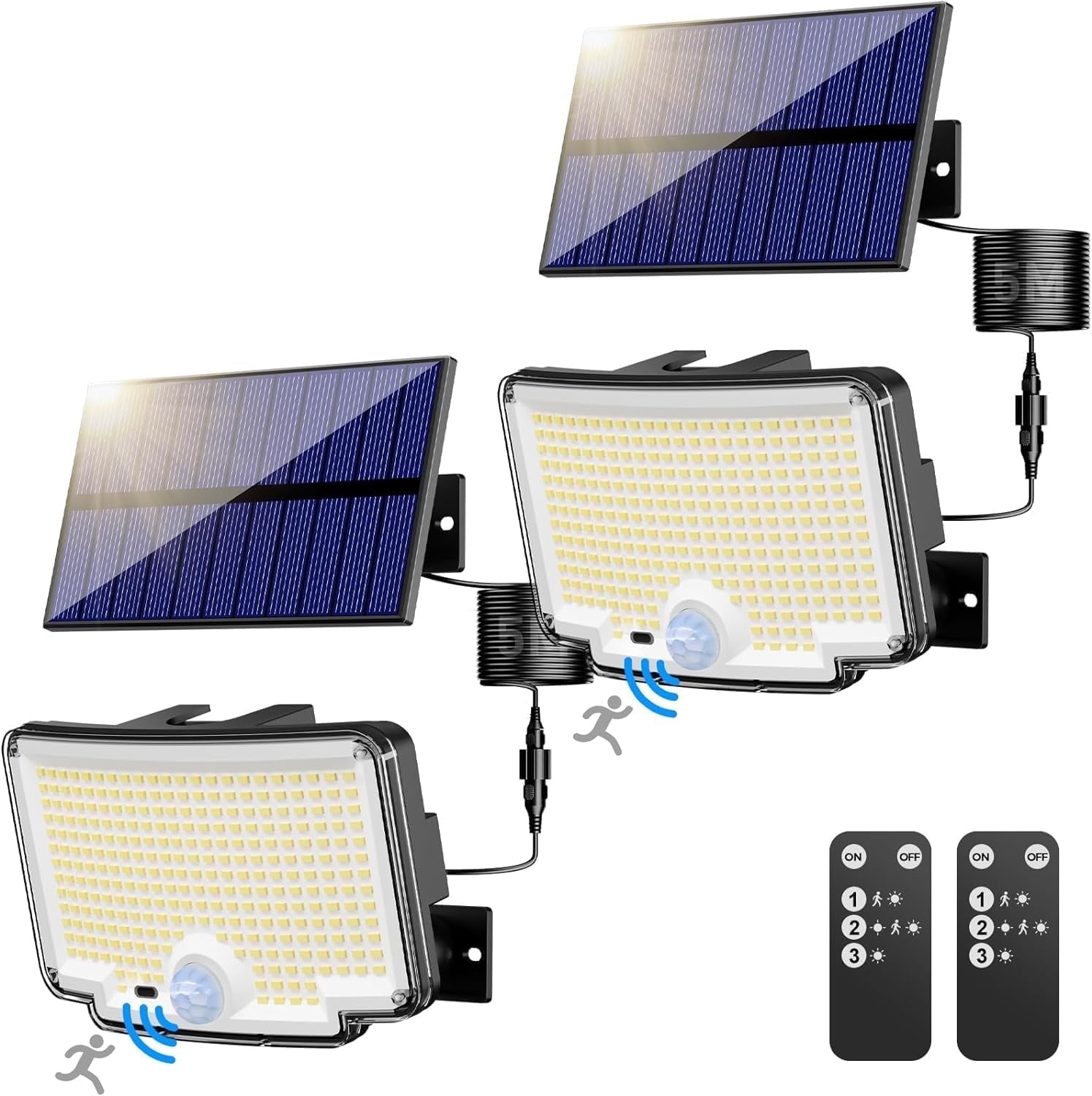 FTC Solar Outdoor Lights, Motion Sensor, 2 Pack - Walmart.com
