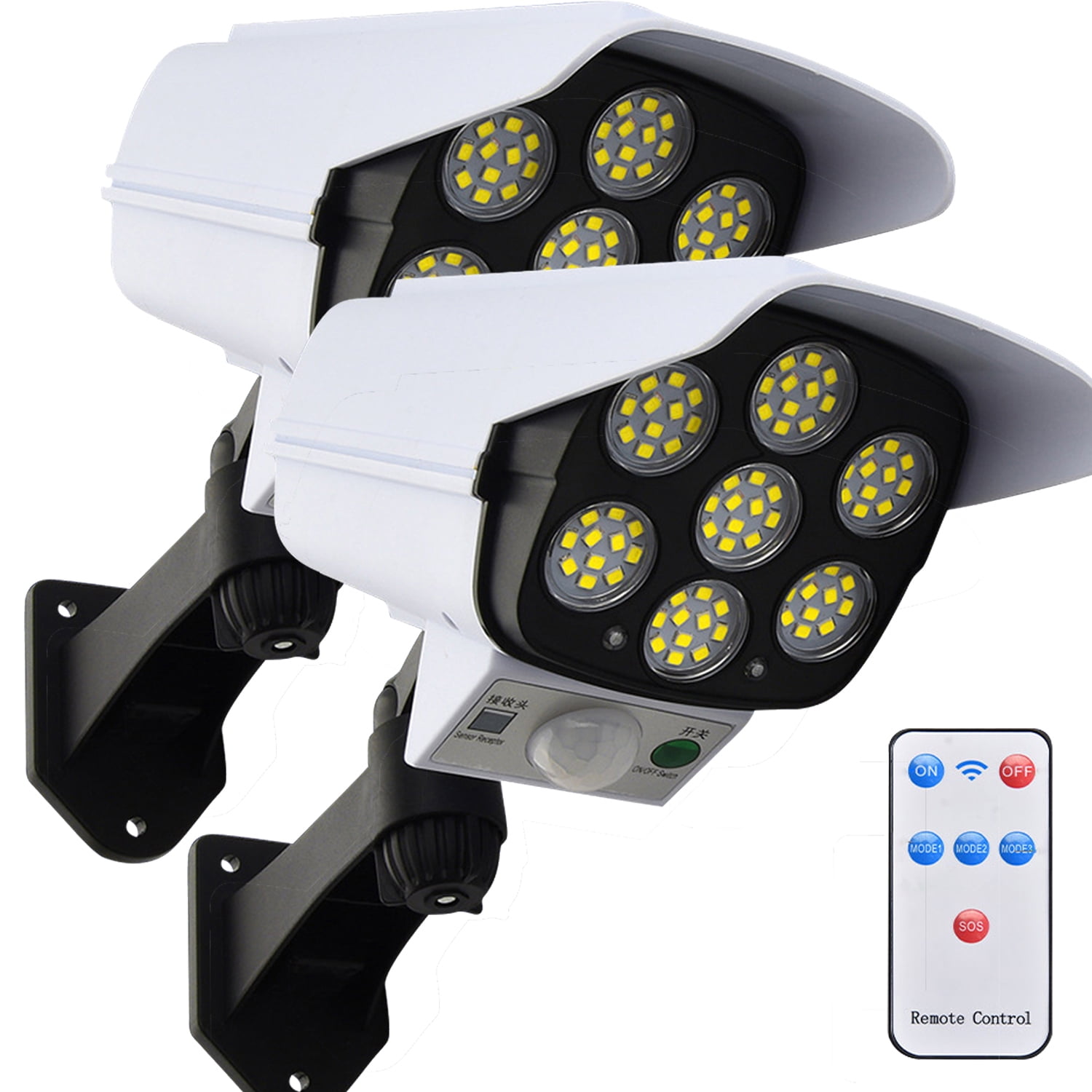 Solar Motion Sensor Security Light Outdoor Waterproof Kepeak 77LED ...