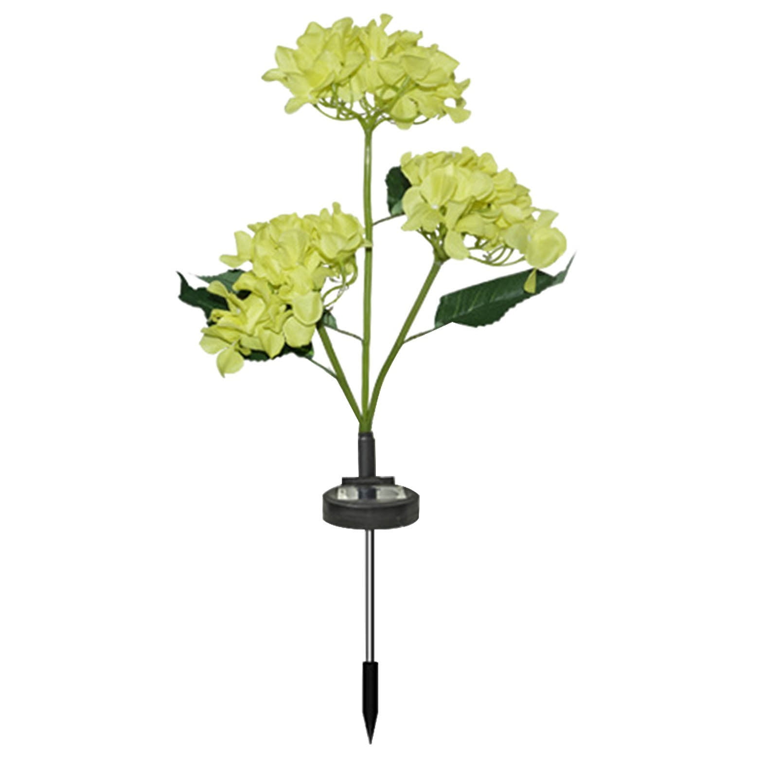 Solar Lights Outdoor Decorative - 3 Heads Hydrangea Solar Garden Stake ...