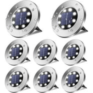16pcs LED Solar Lawn Lamp 8LED Solar Power Buried Light Under Ground ...