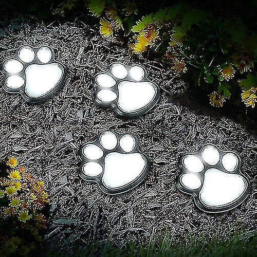 Solar Lights Outdoor Dog Paw Lights (set Of 4) Garden Lights - Walmart.com