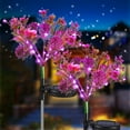 2 Pack Solar Powered Phalaenopsis Flower Lights, IP65 Waterproof ...