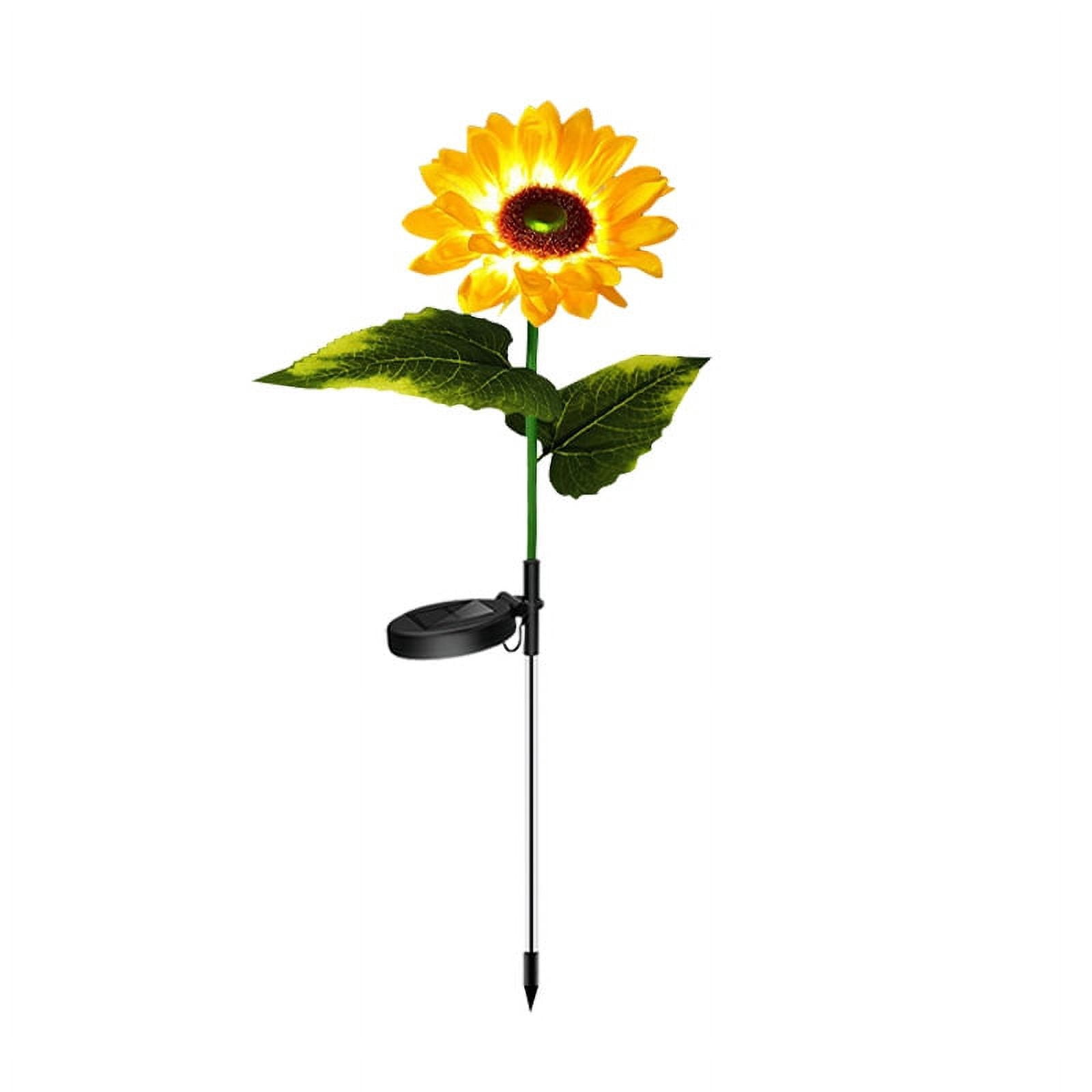 Solar Lights Outdoor Garden Stake, Large Sunflower Solar Powered Flower ...