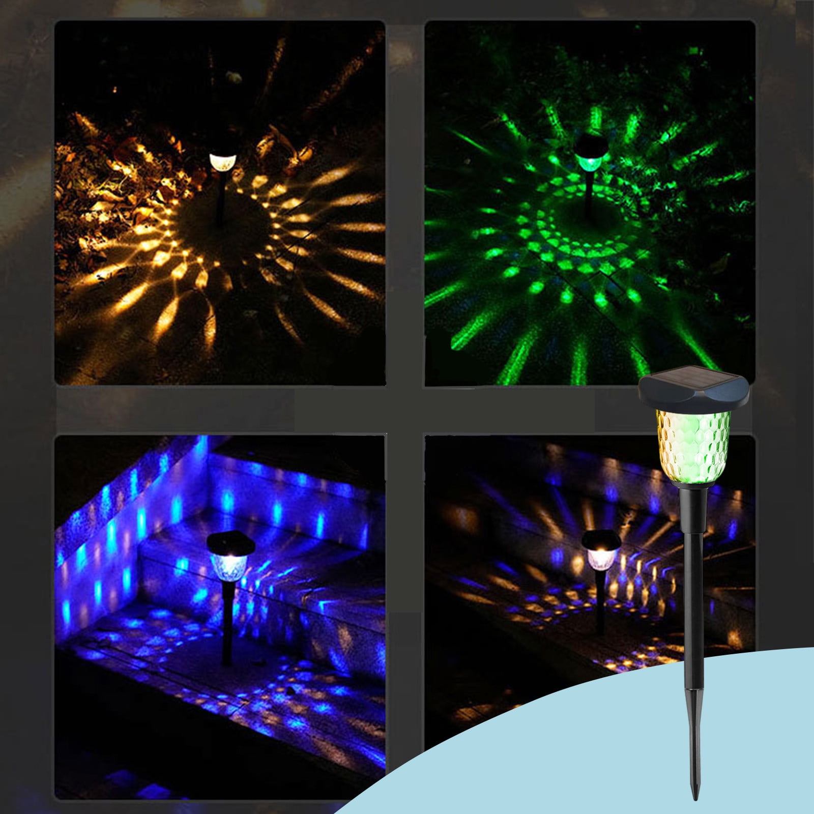Solar Lights Outdoor Garden Weather, Automatic On/off, Garden Lights ...