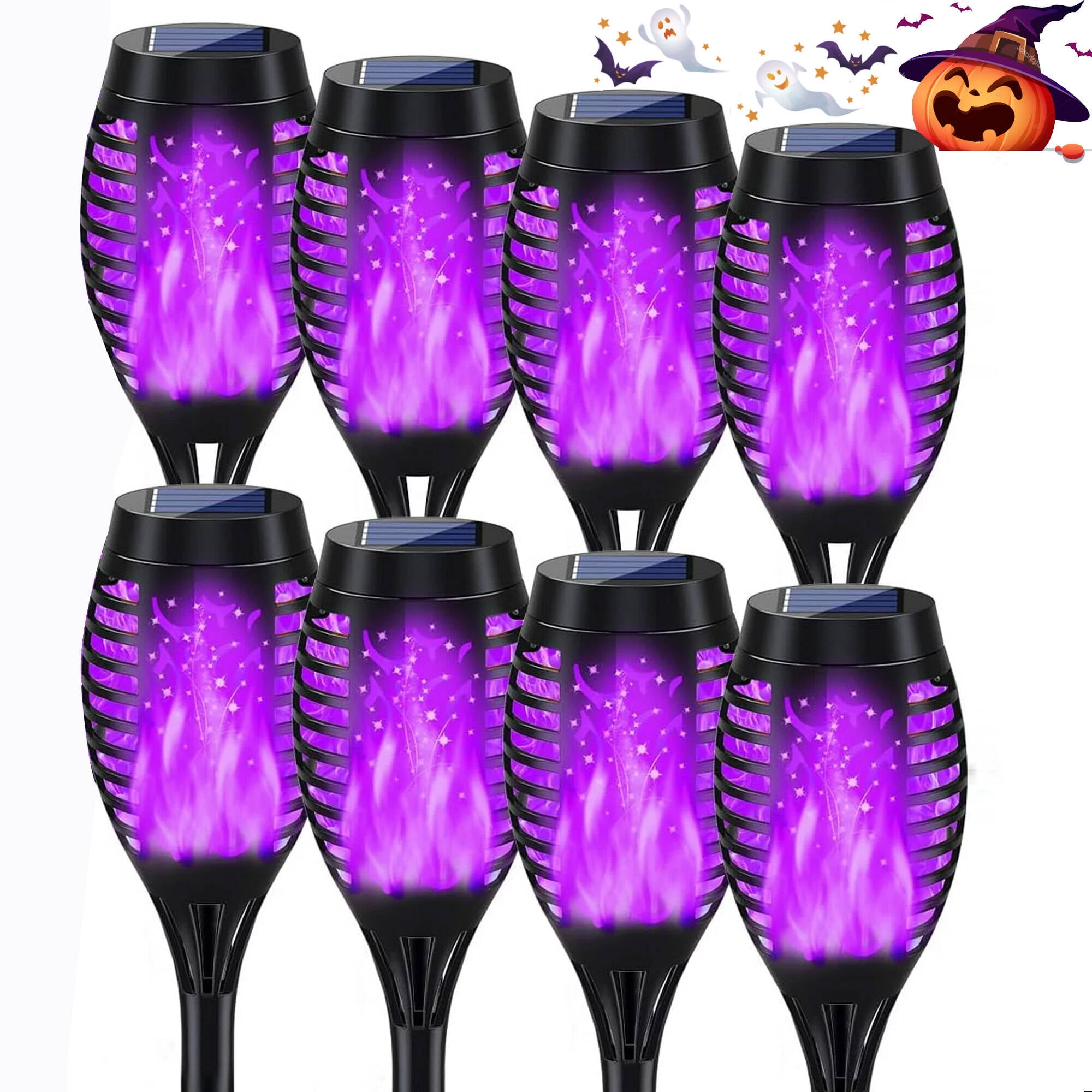 Morfone Purple Solar Halloween Lights for Halloween Decorations Outdoor ...