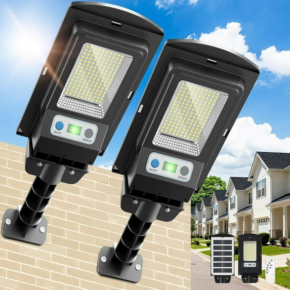 Solar Lights Outdoor, IP66 Waterproof Motion Sensor Powered Solar ...