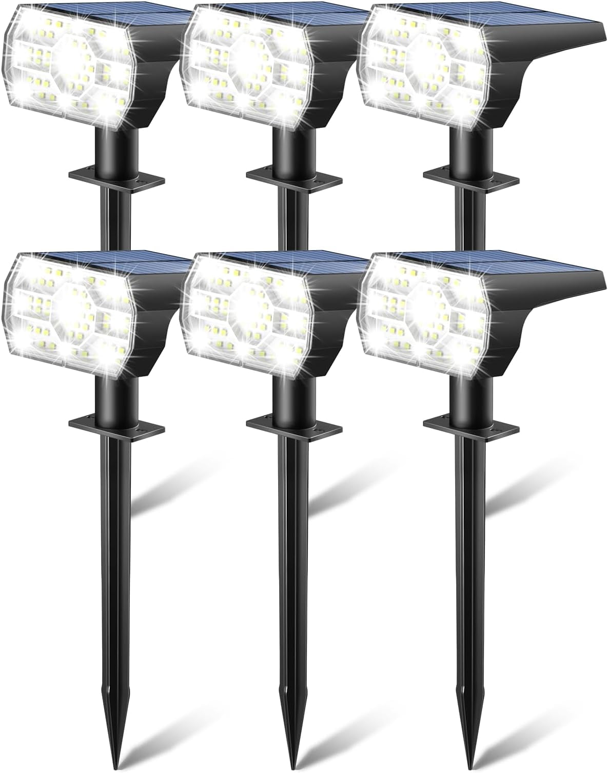 Solar Lights Outdoor IP68, 3 Lighting Models Solar Spot Lights Outdoor ...