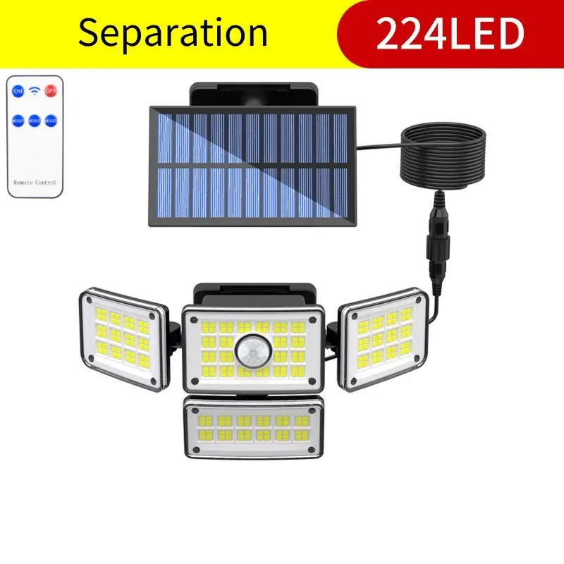 Solar Lights Outdoor LED High Brightness Cordless Solar Motion Sensor ...