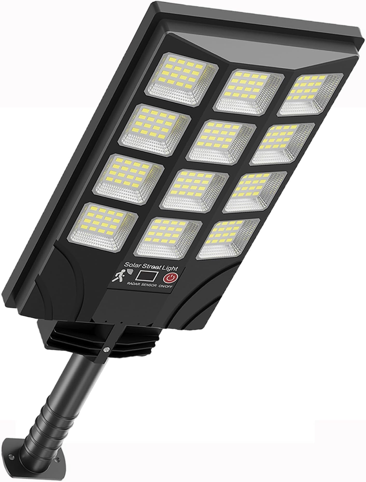 Solar Lights Outdoor Motion Sensor, 6500K Dusk to LED Solar Street ...
