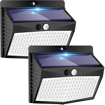 Solar Motion Sensor Alarm - 130dB Siren, Ultrasonic & Strobe Lights, 4 ...