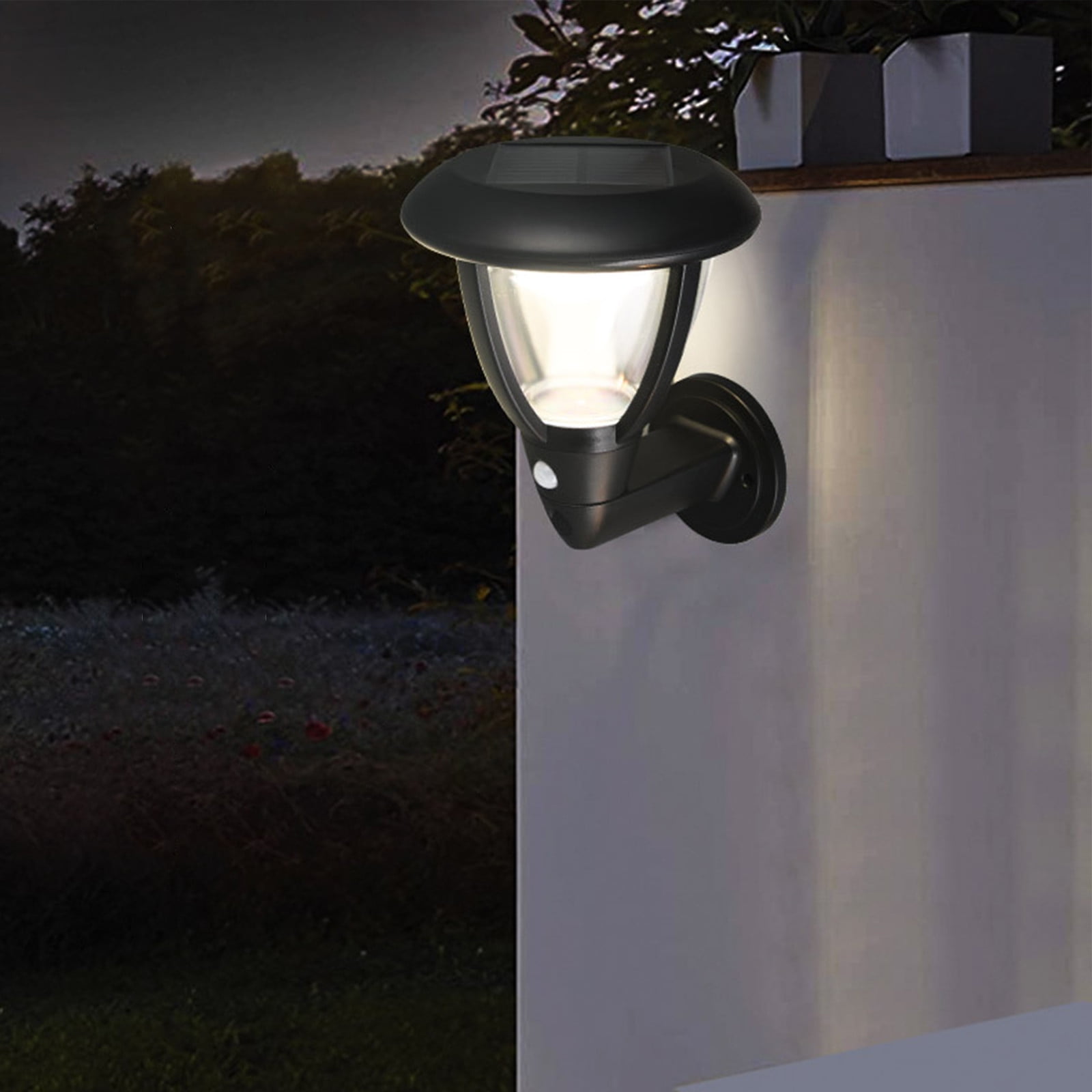 Solar Lights Outdoor Pathway Solar Wall Light UP And Down Illuminate ...