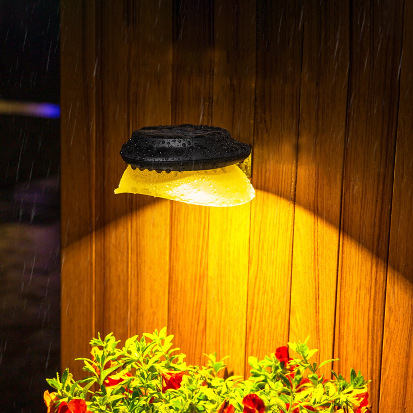 Solar Lights Outdoor Pathway Wall Outdoor Wall Warm Fence Lighting For ...