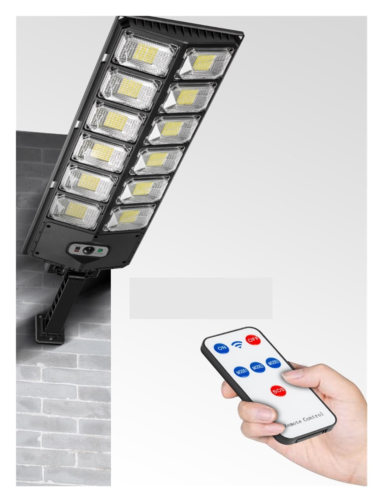 Solar Lights, Outdoor Solar Lights Remote Control 12000 Lumens 504 LED ...