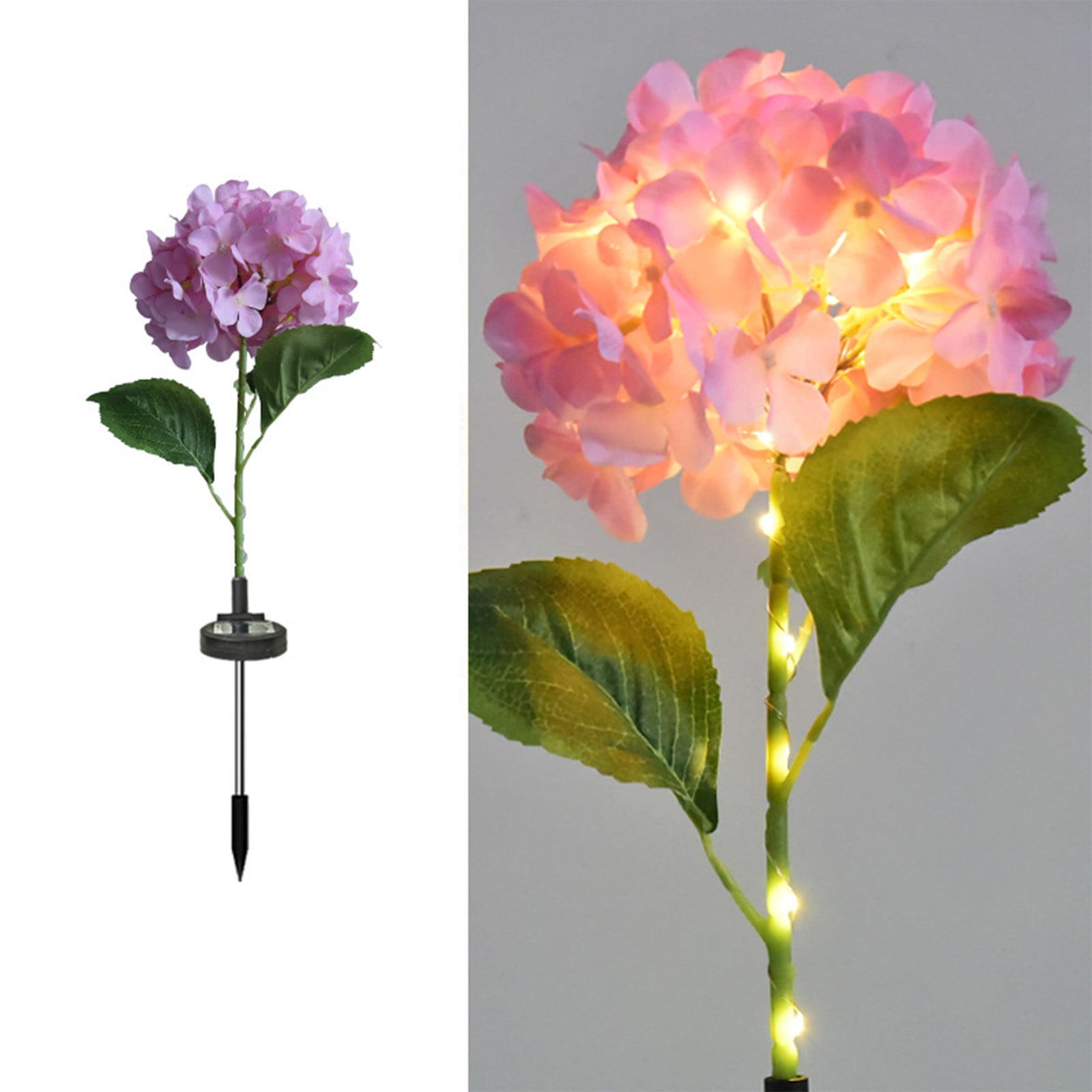 Solar Lights Outdoor Solar Round Flower Patio Outdoor Decorative Lights ...