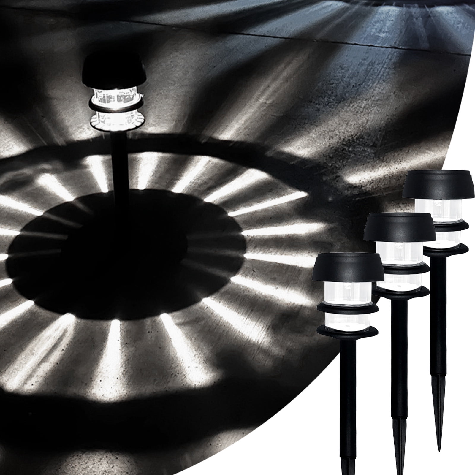 Solar Lights Outdoor Water Resitant Led Lighting Solar Powered Outdoor ...