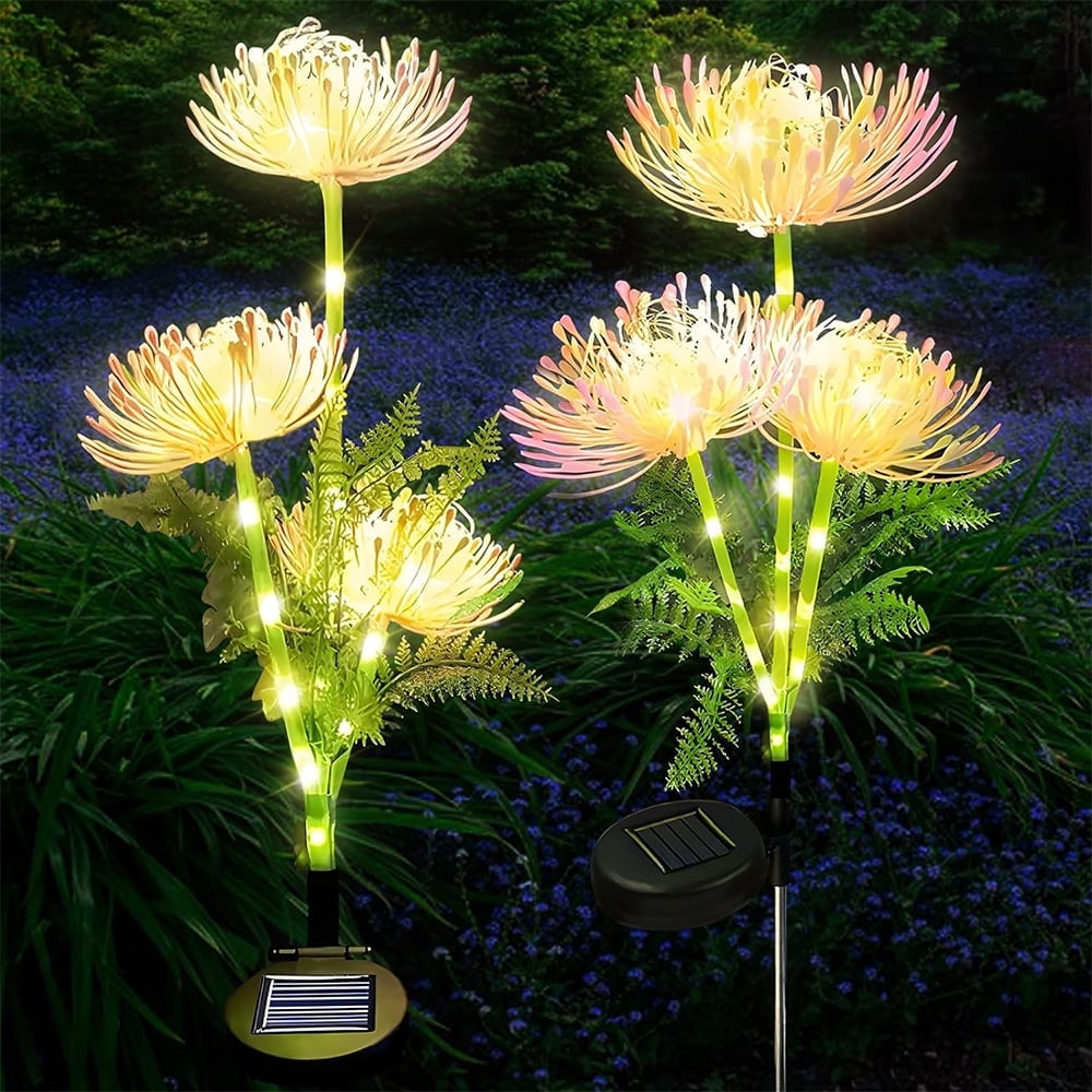 Solar Lights Outdoor Waterproof, 2 Pack Solar Lights for Outside Garden ...