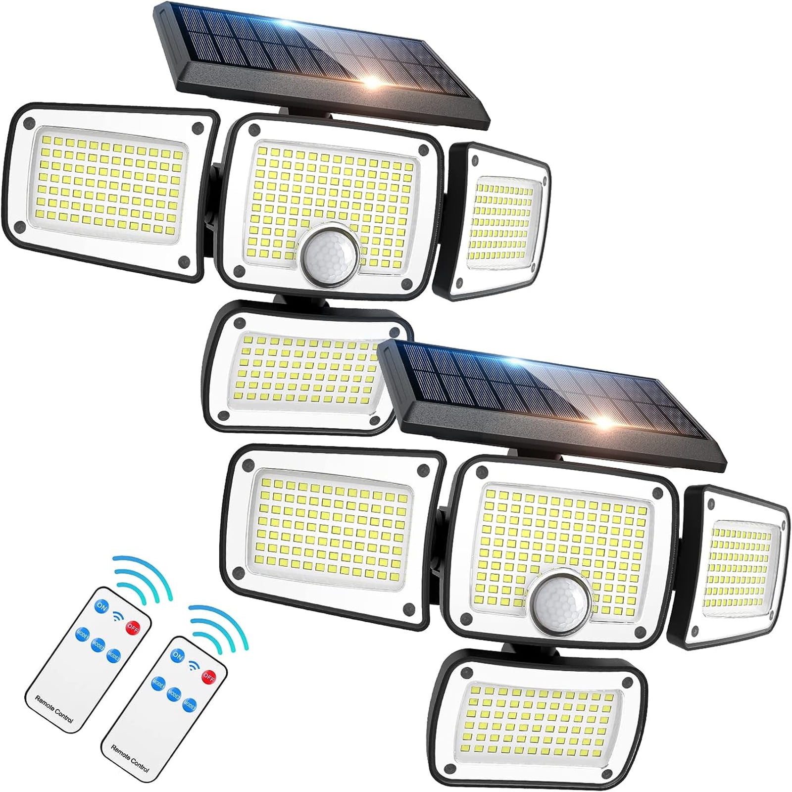 Solar Lights Outdoor Waterproof,346 LED 3000LM Motion Sensor Lights ...