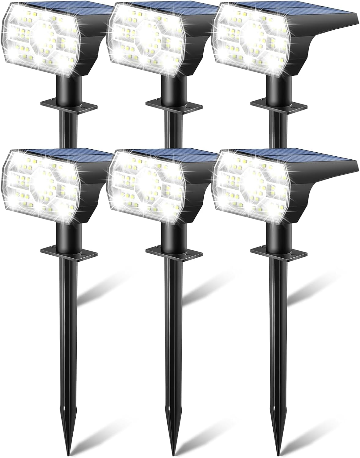 Solar Lights Outdoor Waterproof IP68, 3 Lighting Models Solar Powered ...