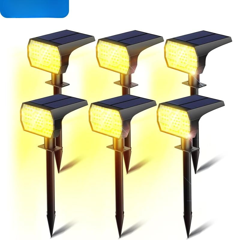 Solar Lights Outdoor Waterproof IP68, 56 LED 3 Lighting Modes Solar ...