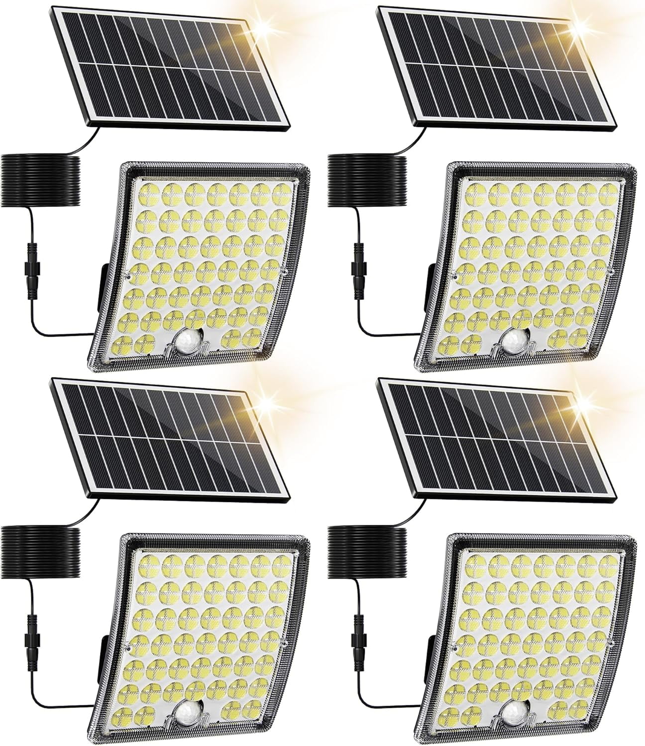 Solar Lights Outdoor Waterproof, Motion Sensor Security Flood Lights ...