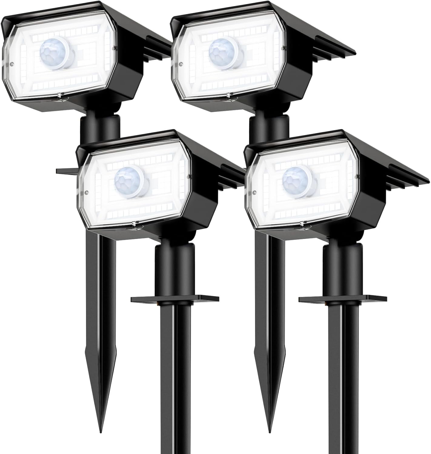 Solar Lights Outdoor Waterproof, Motion Sensor Spot Lights- 4 Pack/56 ...