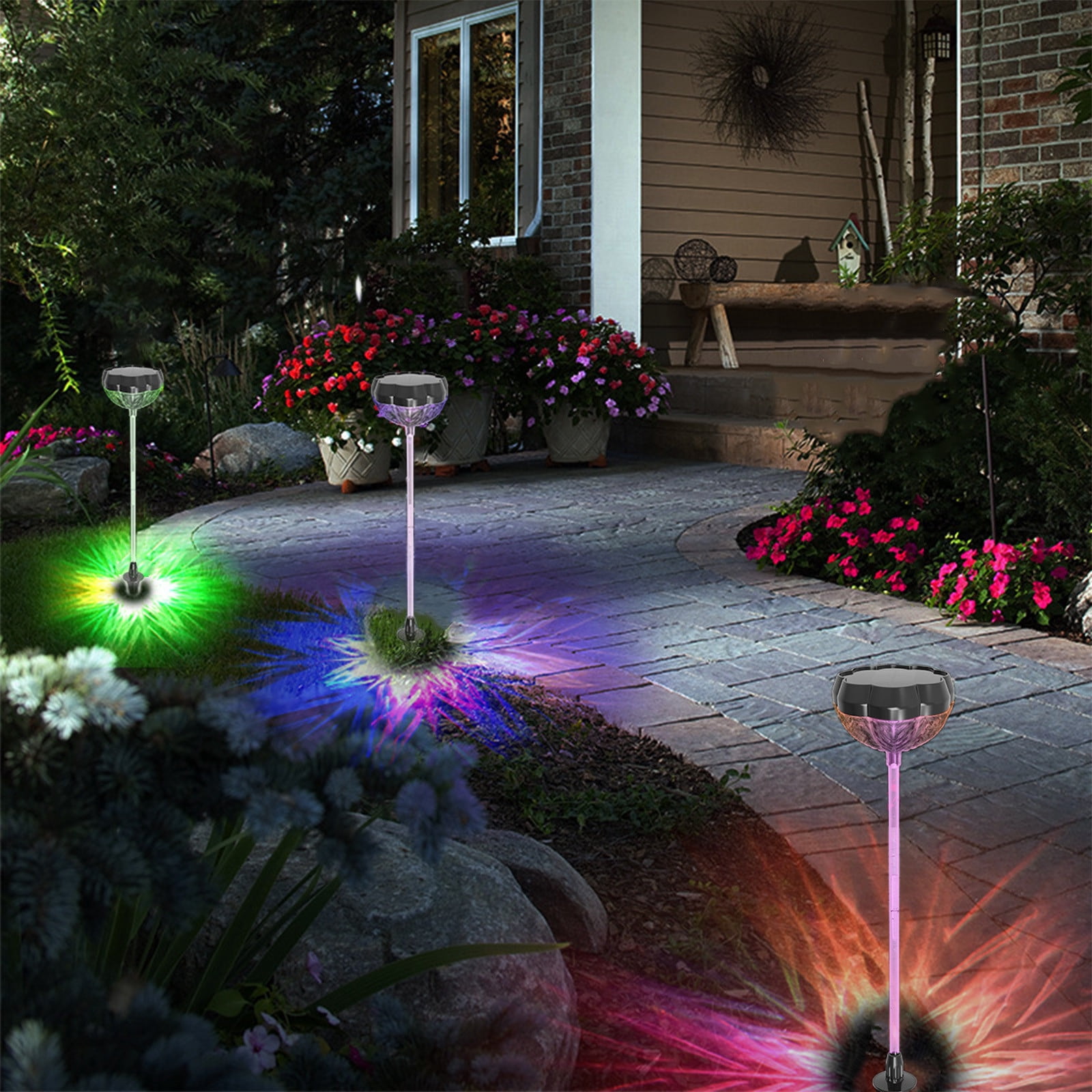 Solar Lights Outdoor Waterproof Skegnu Solar Outdoor Lamp Solar Garden ...