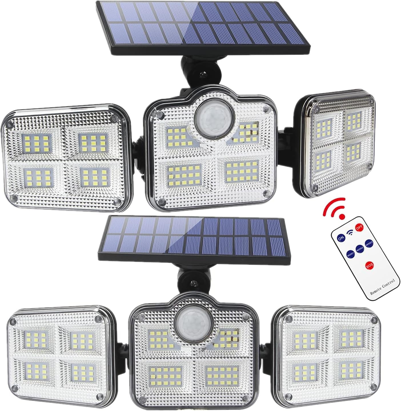 Solar Lights Outdoor Waterproof - Solar Motion Sensor Lights 270° Wide Angle: Solar Security ...