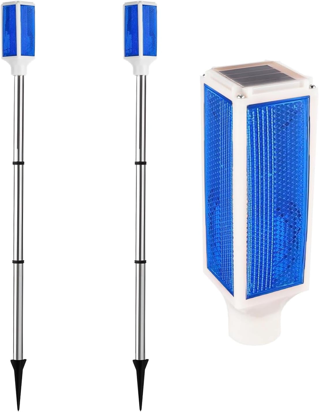 Solar Lights Outdoor,XIULINR Waterproof Solar Warning Lights Reflective ...