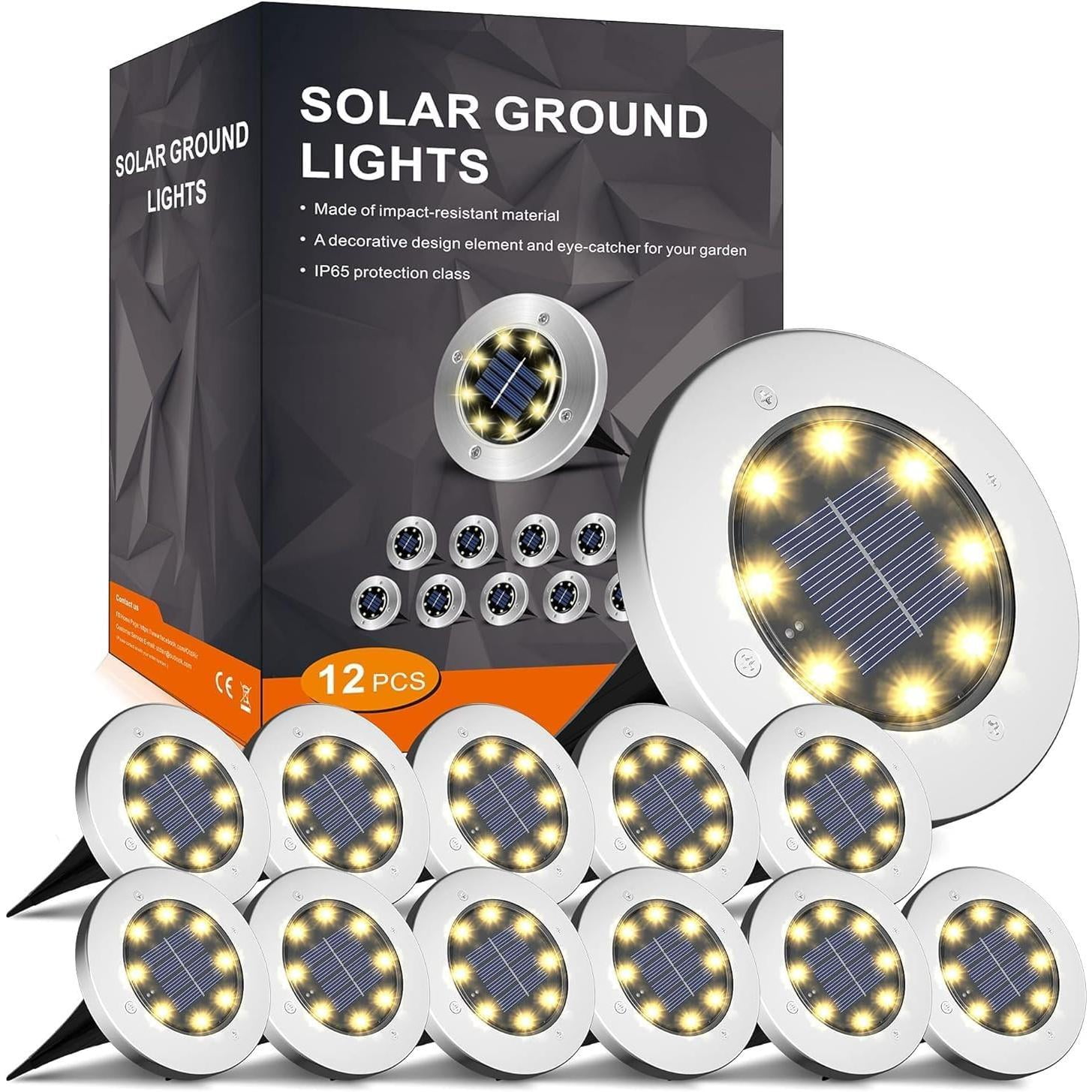 Solar Lights for Outside,12 Pack Solar Lights Outdoor Waterproof, Solar ...