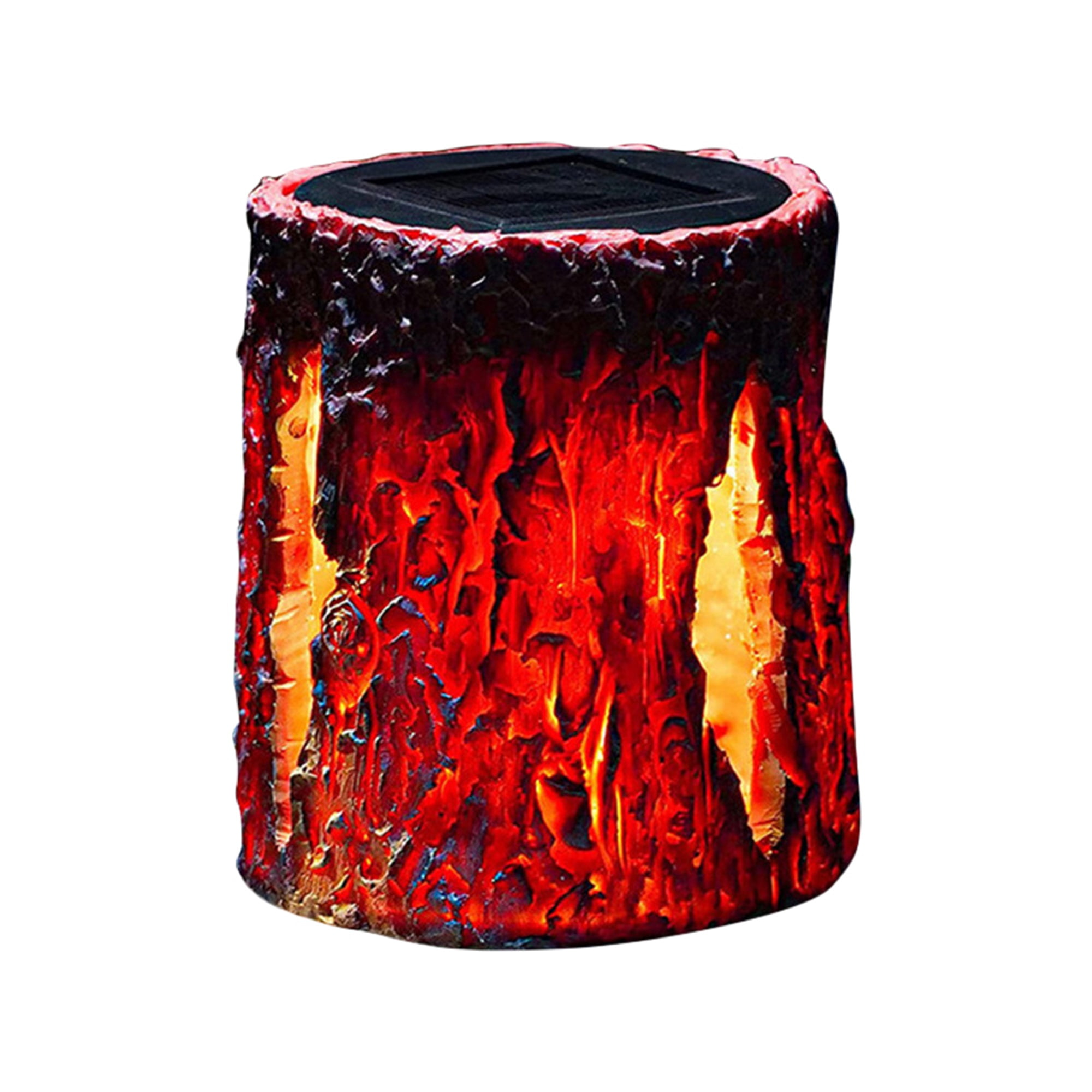 Solar Lights,Stump On Fire Torch Lights,Garden Patio Pathway Decor ...