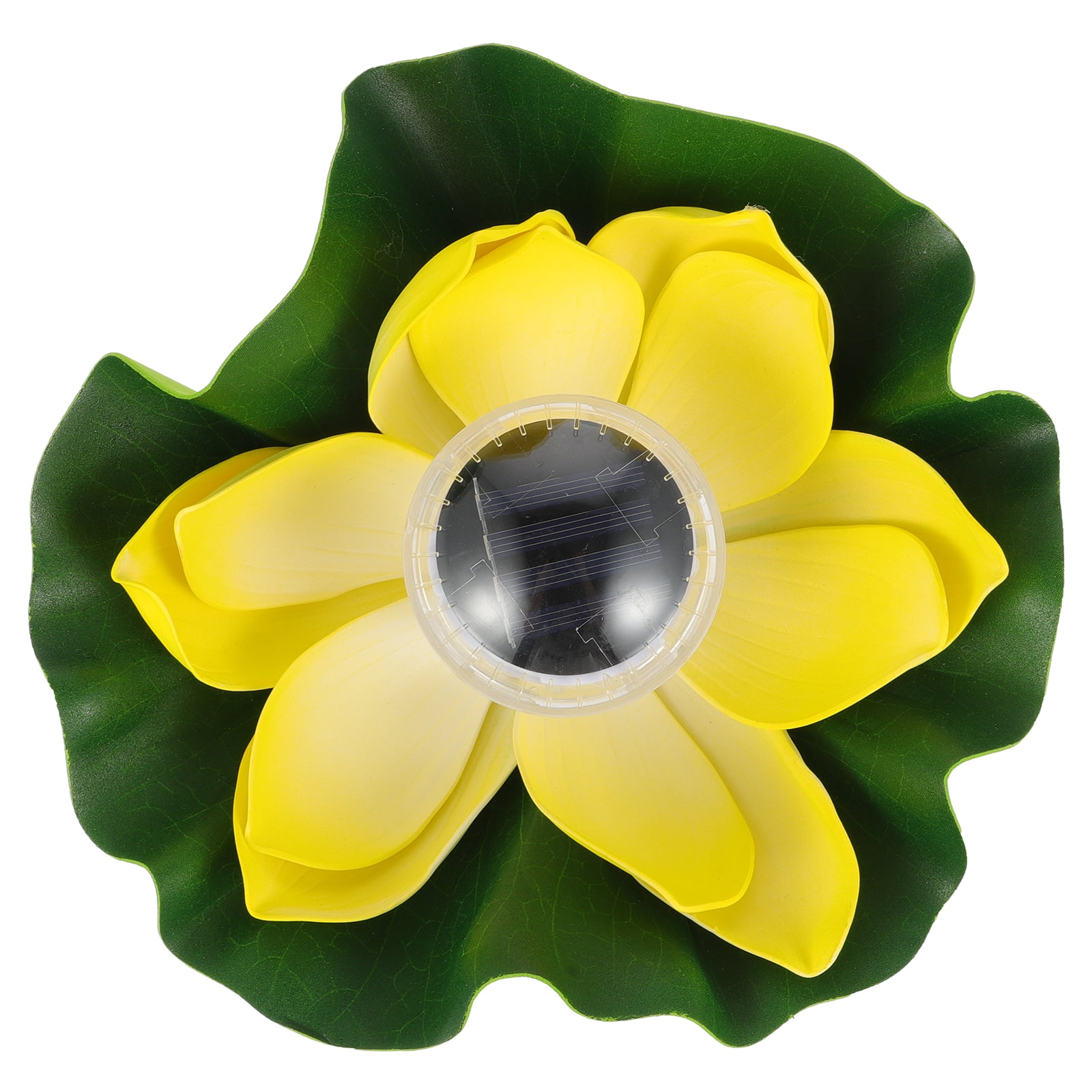 Solar Lotus Lamp Candle Cup Floating Sunflower Light Outdoor Powered ...