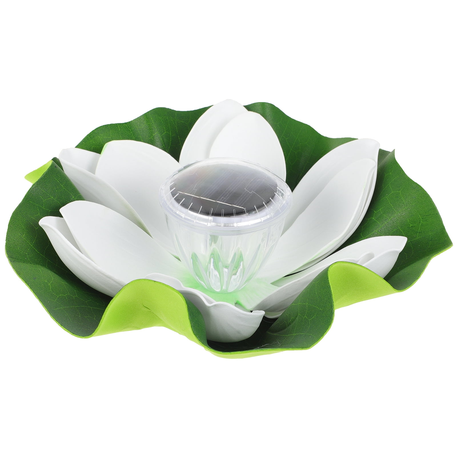Solar Powered Lotus Shape Lamp with Beautiful Light Design for Garden ...