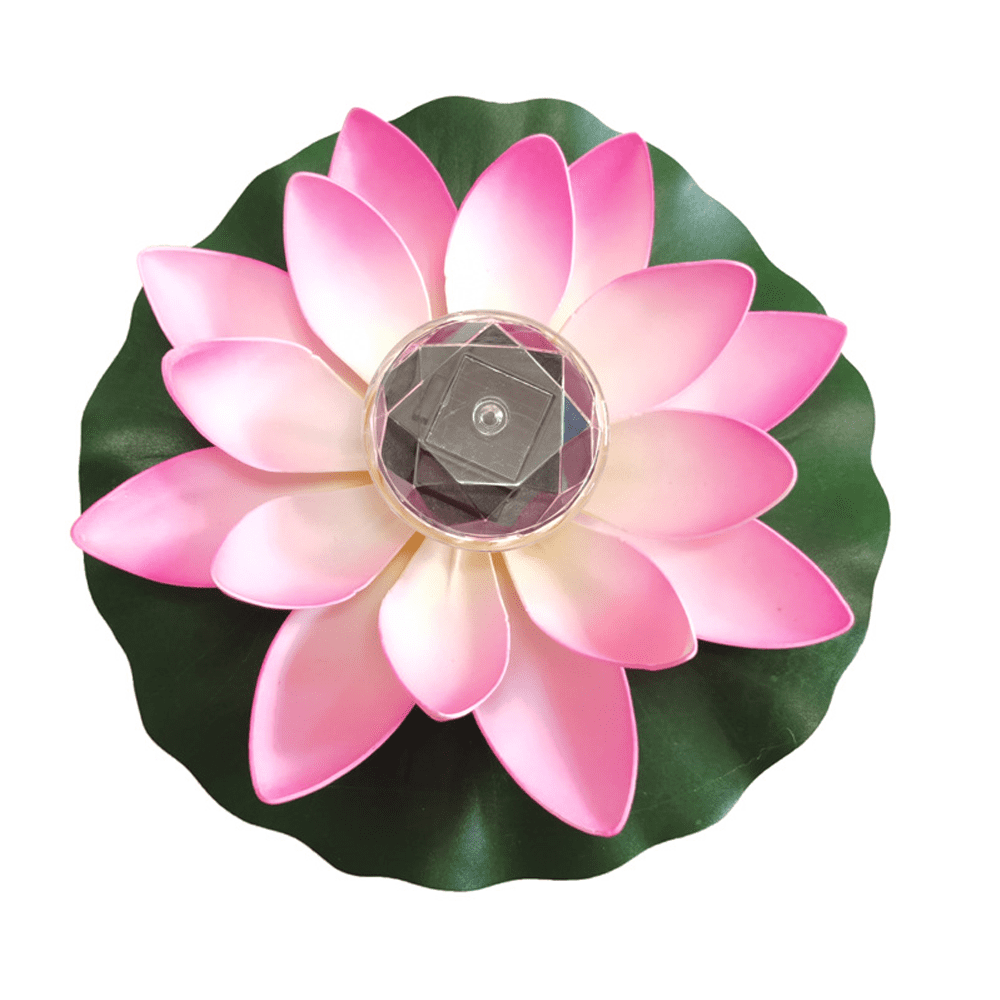 Solar Lotus Light, Garden Lights Decorative Desktop Ground Patio ...
