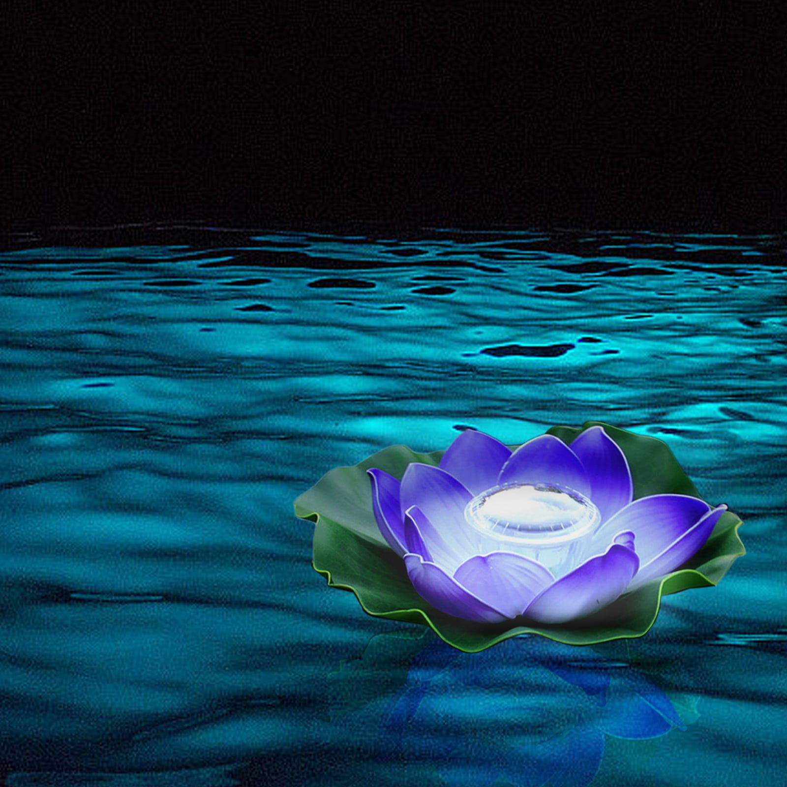 Solar Lotus Light Red Temple Scenic Decoration Floating Water Light ...