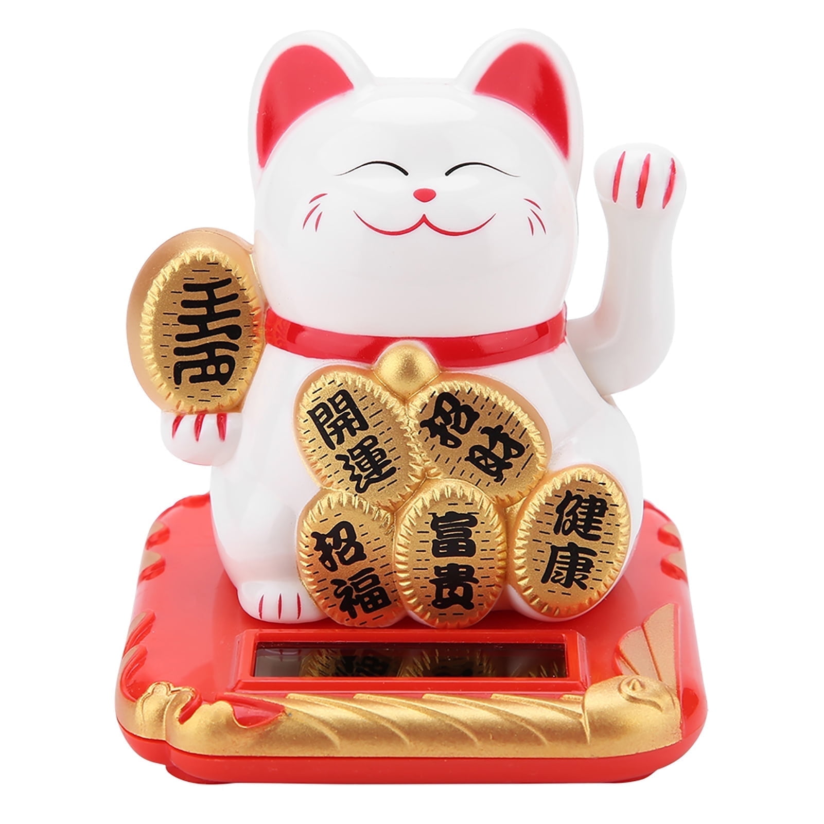 Solar Lucky Cat, Good Luck Wealth Welcoming Cat, Solar Powered Lucky ...