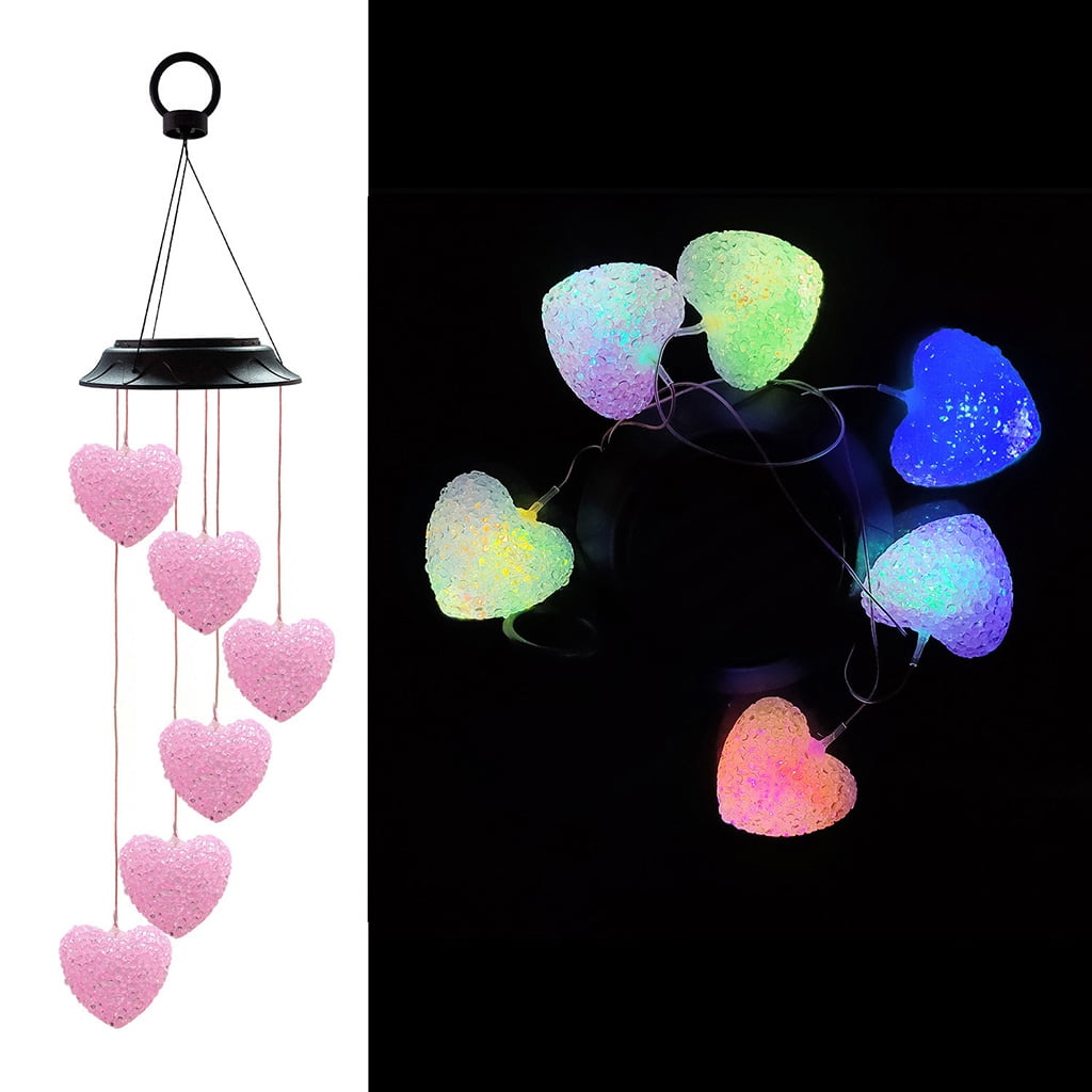 Solar Luminous Garden Decoration Wind Chimes for Outside Elegant Chimes ...
