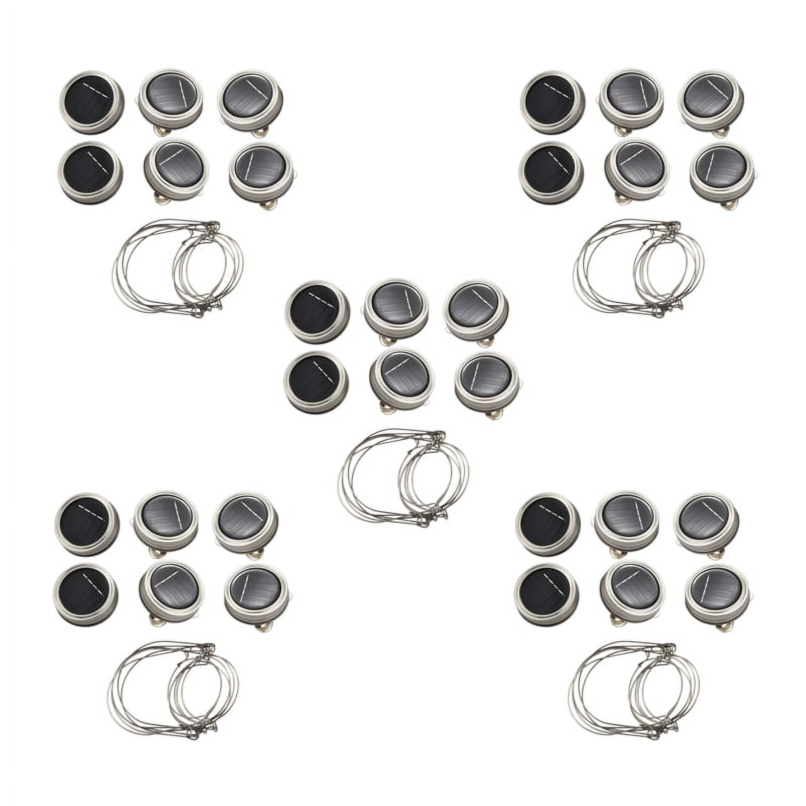 Solar Mason Jar Lid Lights, 30 Pack 20 LED String Fairy Firefly Jar ...