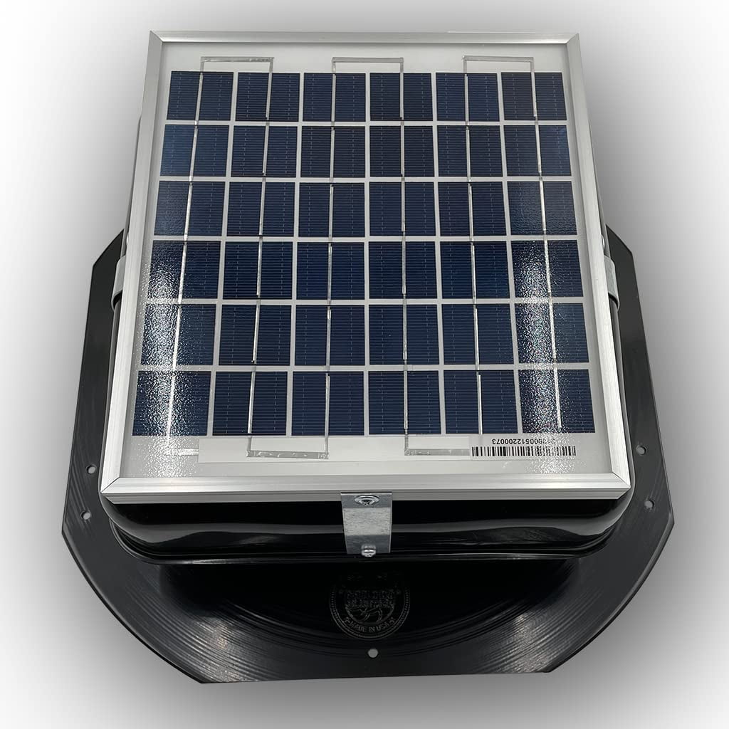 Solar Mega RoofBlaster 2.0 with Brown Vent | Solar Attic Vent | Solar ...