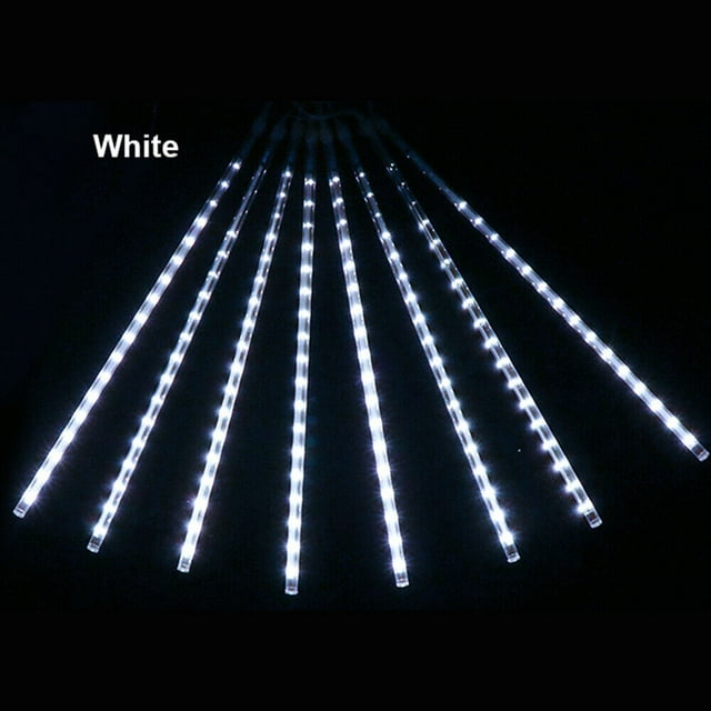 Solar Meteor Shower LED Lights Waterproof Light Tube String Garden ...